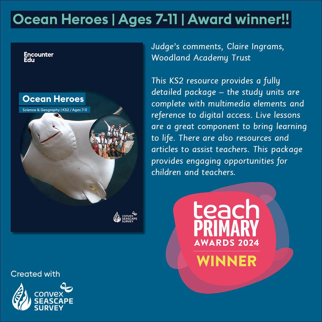 We're winners! Our Ocean Heroes school resource wins Best Free Primary ...